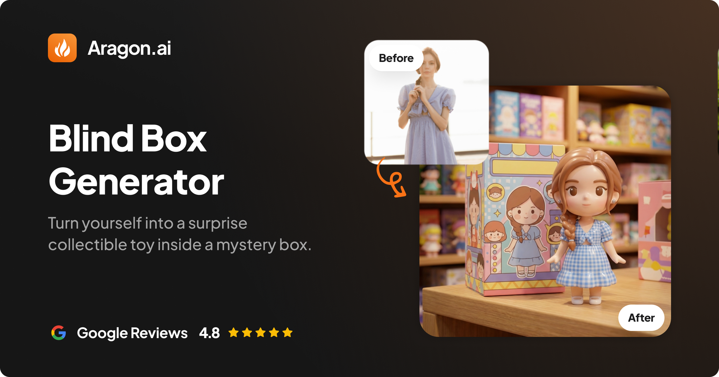 Create a Blind Box Figure with AI | Aragon Blind Box Generator