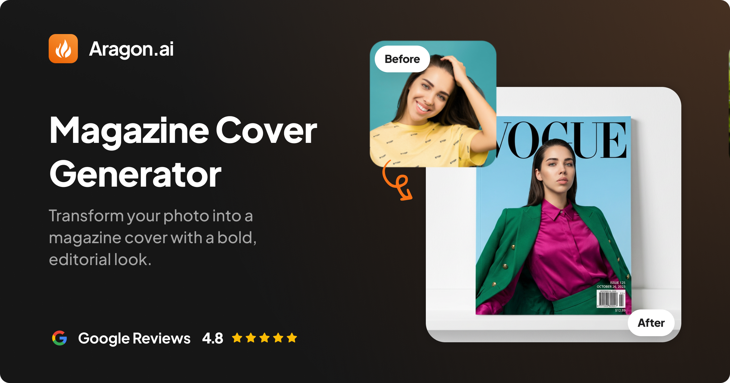 Create a Magazine Cover with AI | Aragon Magazine Cover Generator