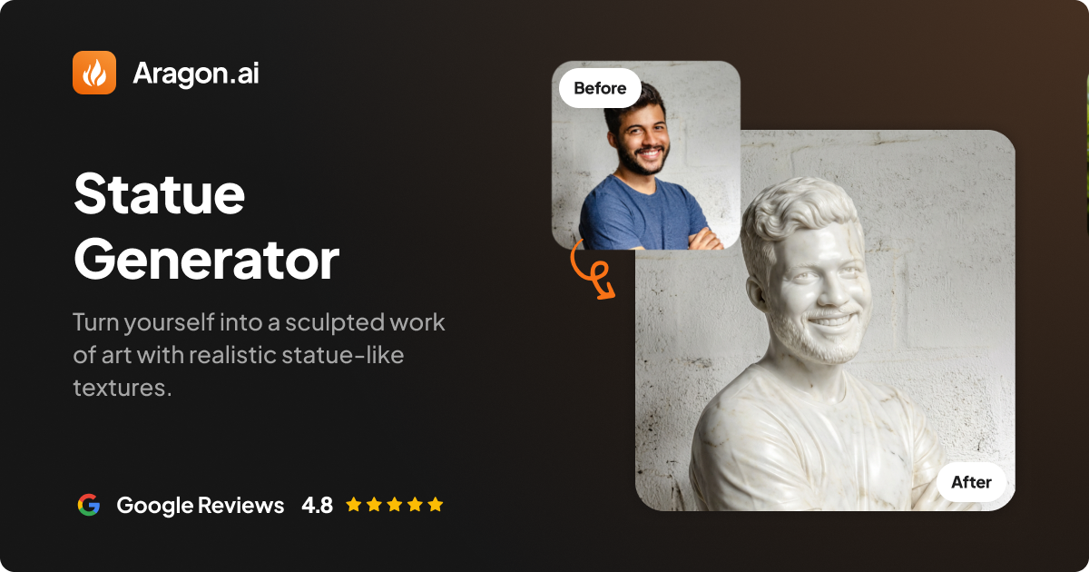 Turn Photos into Statues with AI | Aragon Statue Generator