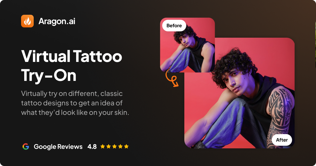 Virtual Tattoo Try-On | Preview Tattoos on Your Skin with AI | Aragon